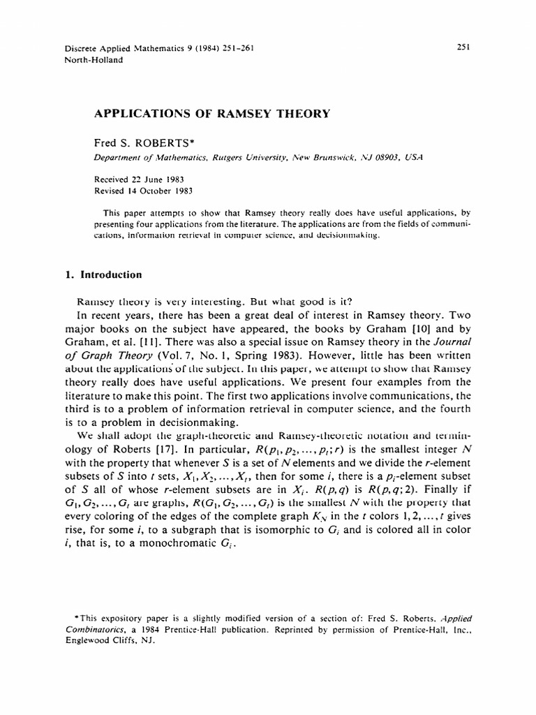 1 s2.0 0166218X84900258 Main | PDF | Vertex (Graph Theory ...