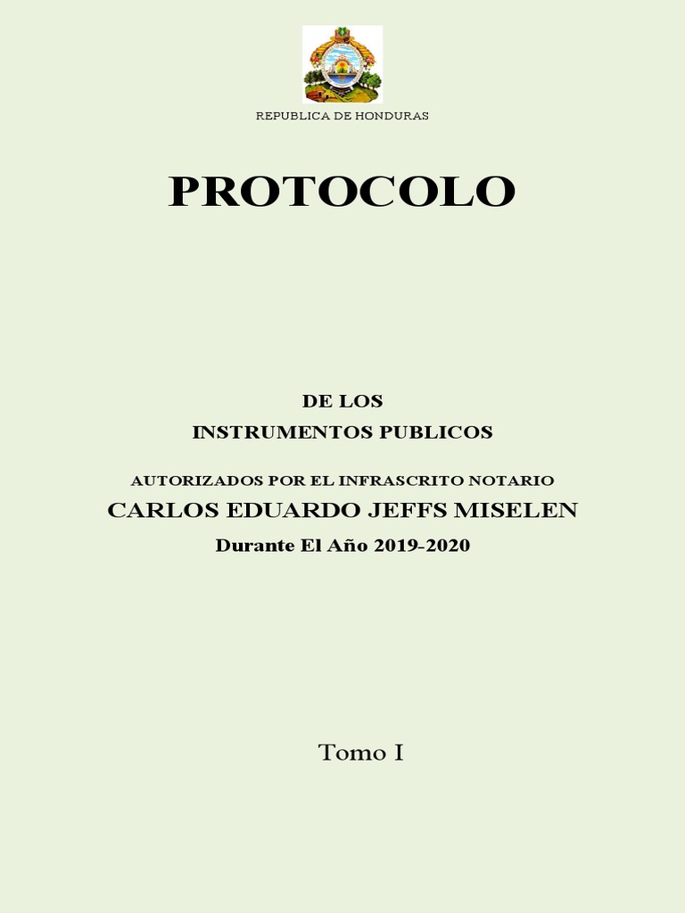 Protocolo Notarial 2 Carlos Jeffs | PDF