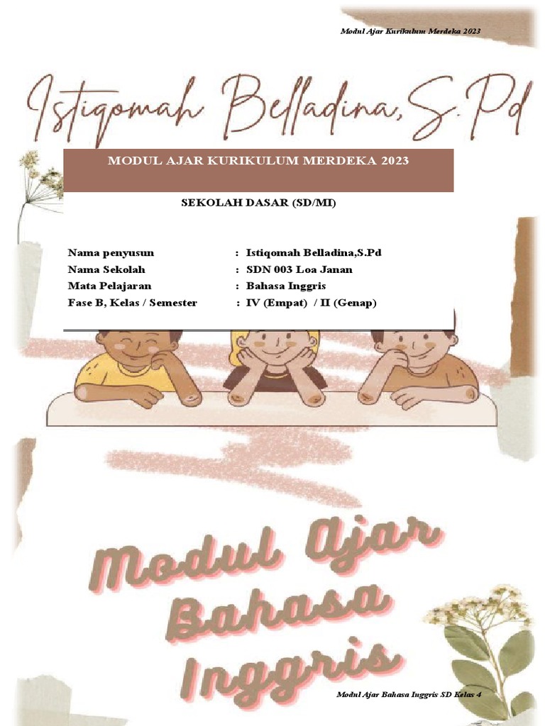 Modul Ajar Kelas 4 Fixx | PDF