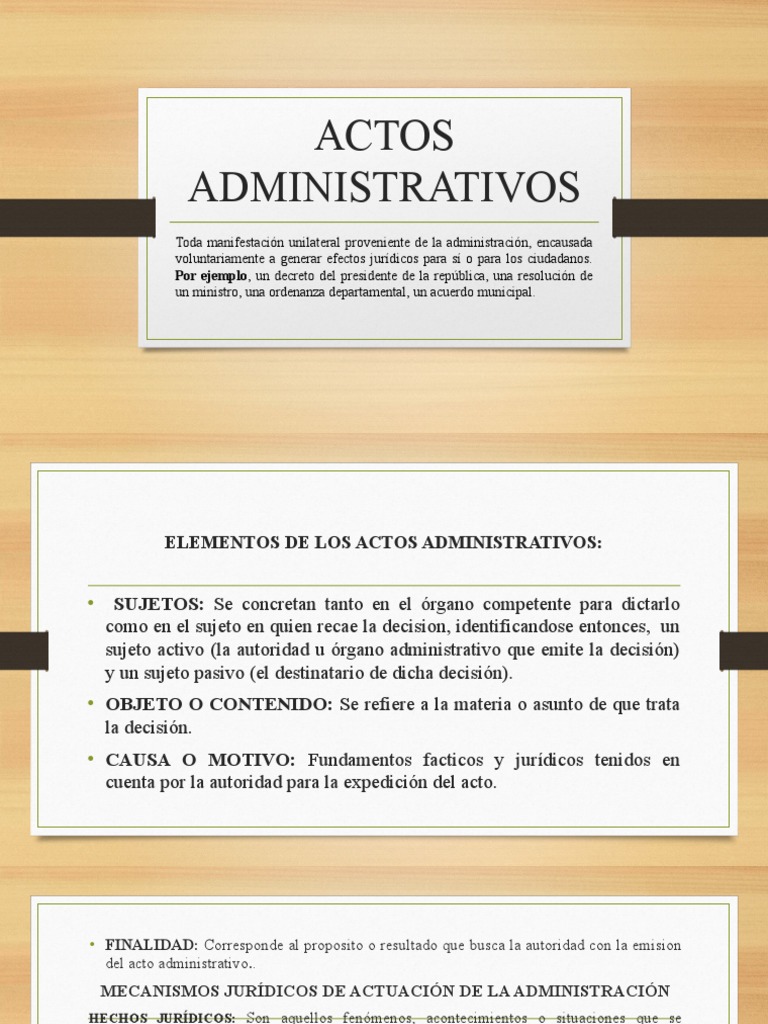 Actos Administrativos | PDF | Regulación | Gobierno