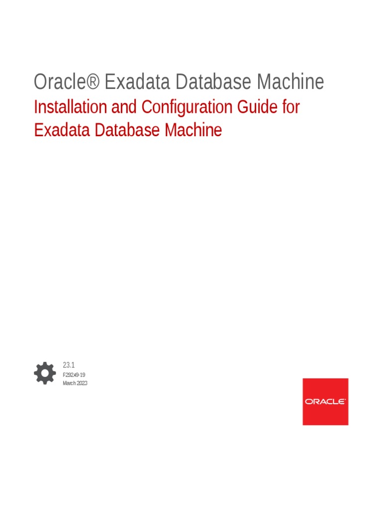 Installation and Configuration Guide Exadata Database Machine | PDF ... Installation and Configuration Guide Exadata Database Machine | PDF ...