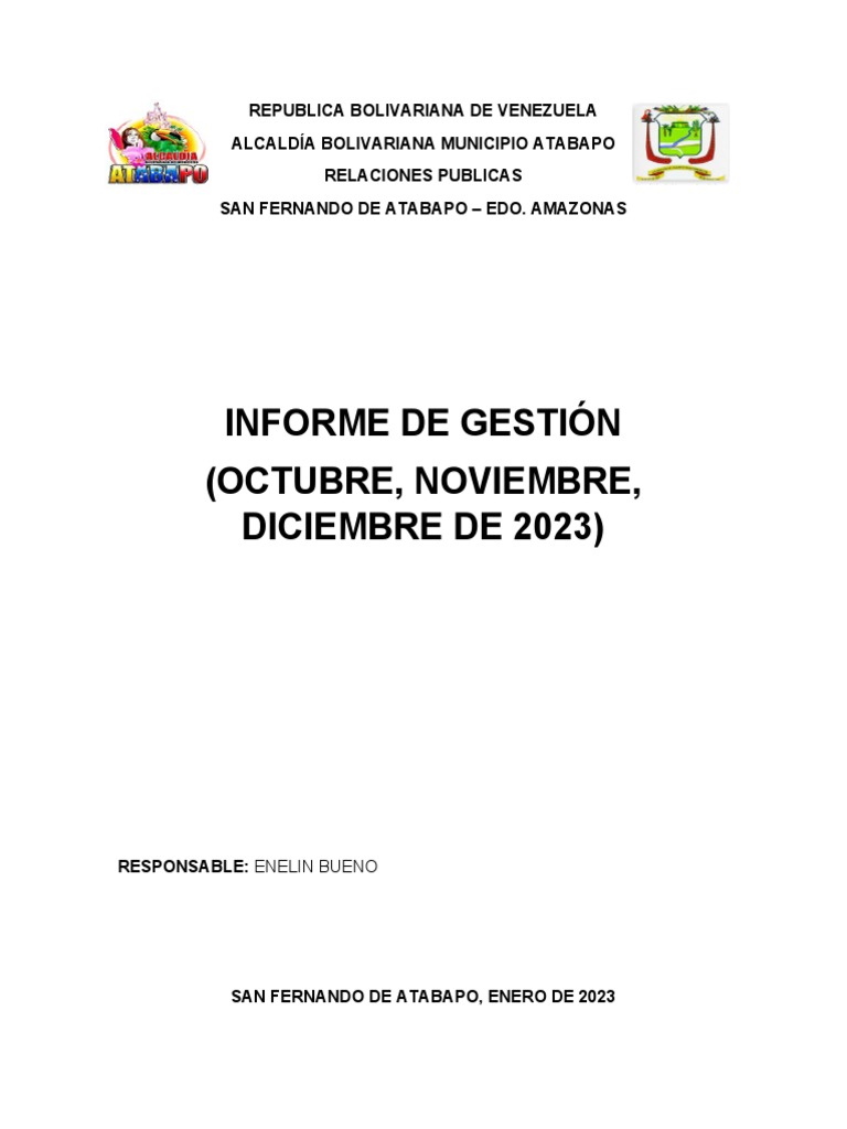 Informe de Gestion | PDF