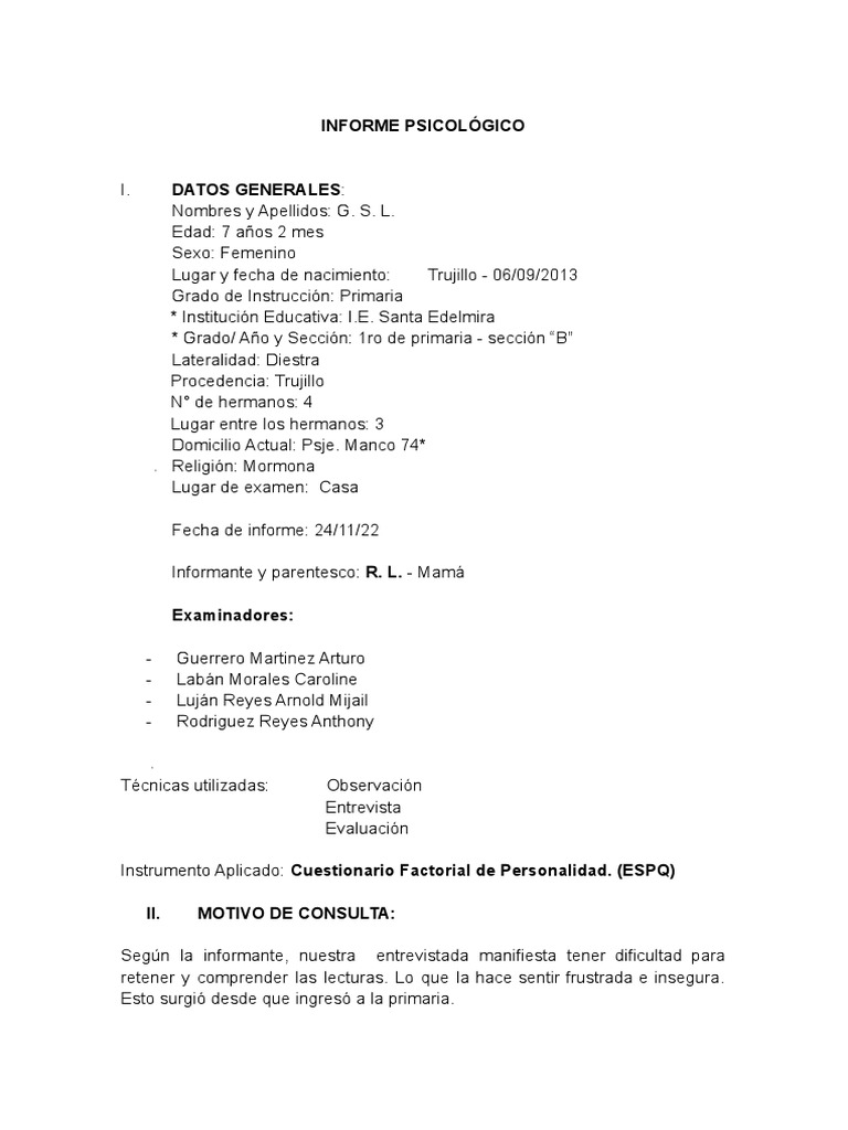 ESPQ CORREGIDO.docx (2) | PDF | Las emociones | Aprendizaje