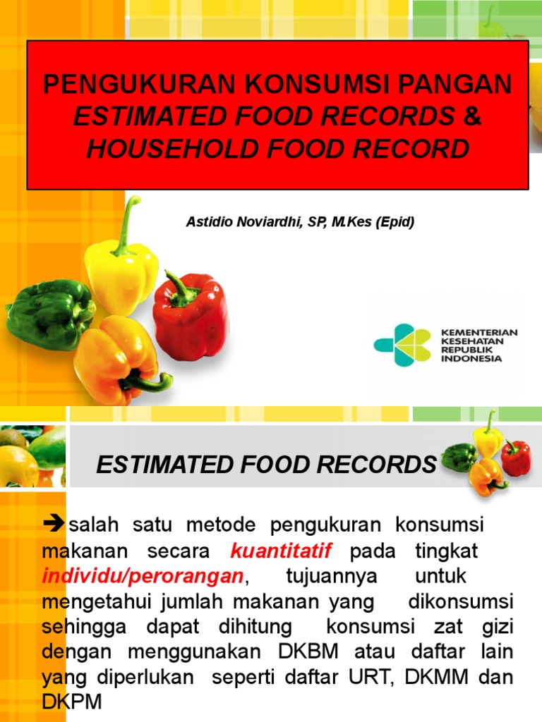 Metode Food Record | PDF | Memasak, Makanan, & Anggur | Kesehatan Holistik