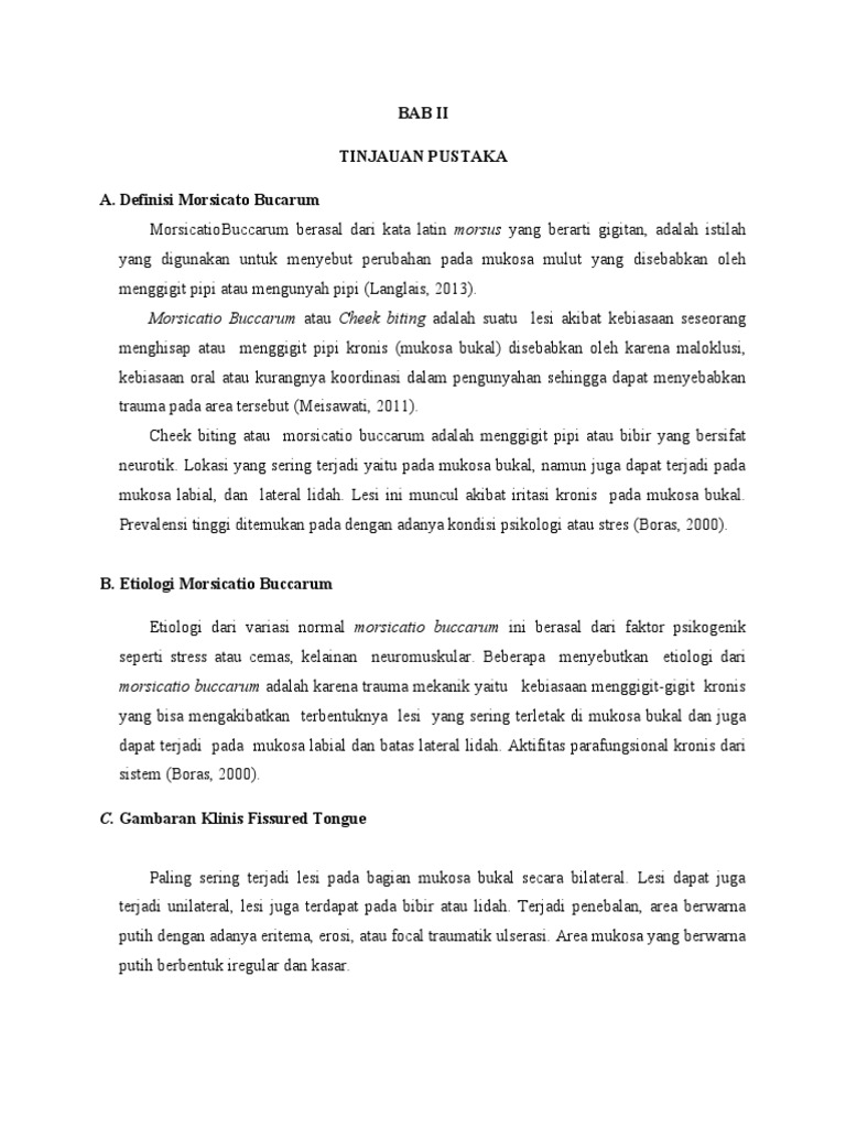 Paper Morsicatio Buccarum | PDF