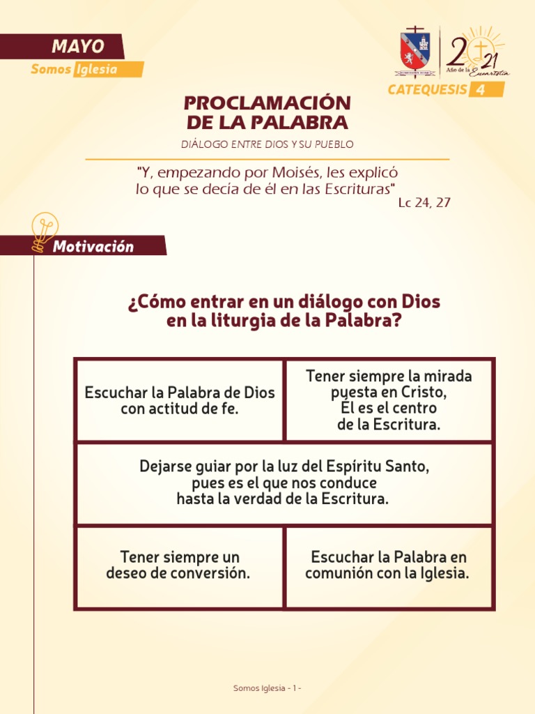 Catequesis Mayo | PDF Catequesis Mayo | PDF