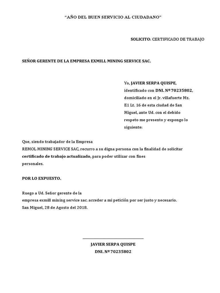 Año Del Buen Servicio Al Ciudadano | PDF