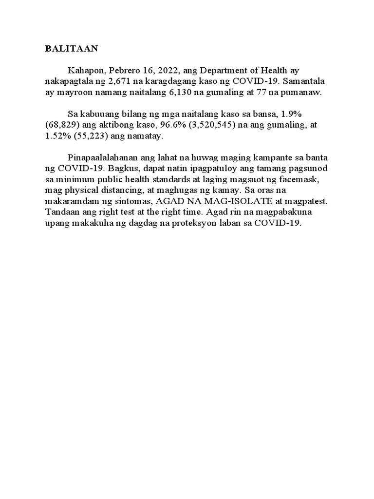 BALITAAN | PDF