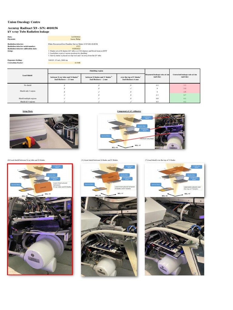 Leakage Measure With Lead - 16120222 PDF | PDF | X Ray | Science