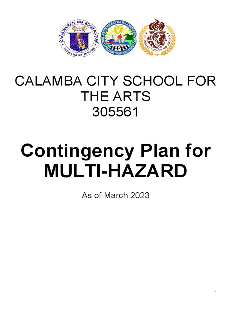 Updated Contingency Planning Template | PDF