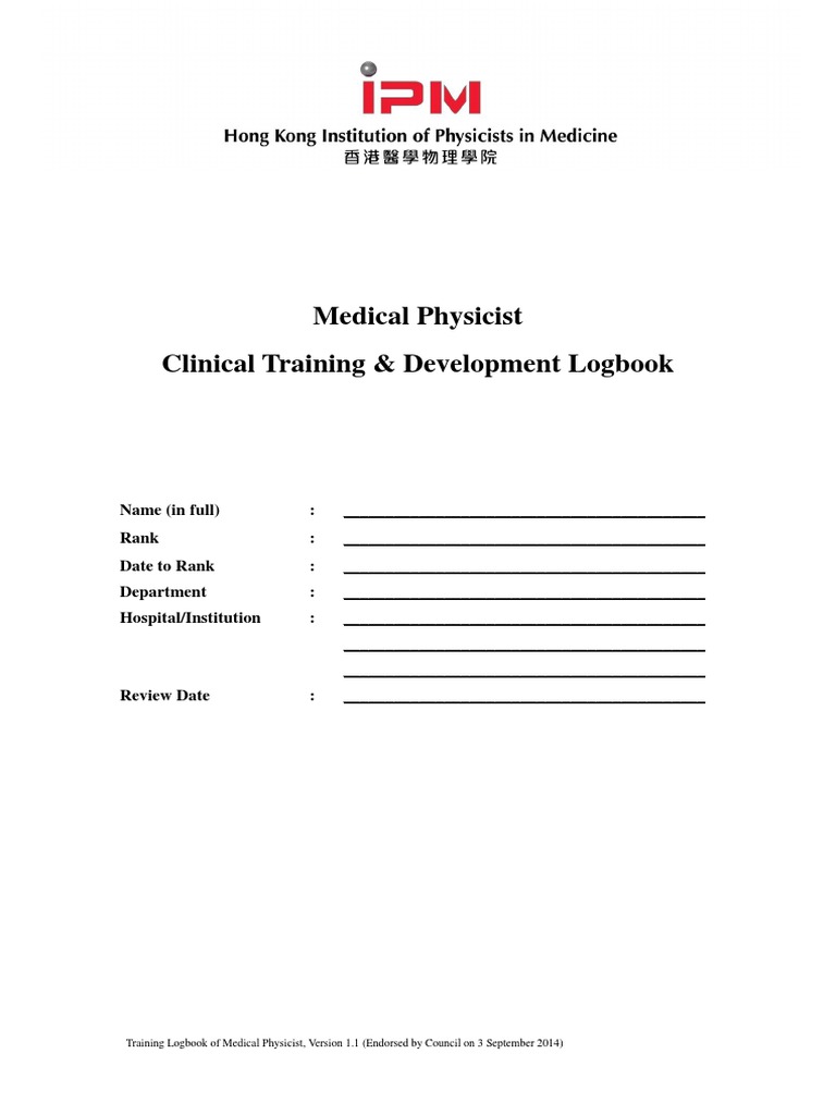 Hkipm Training Logbook v1.1 - Endorsed by Council Endorsed 3 September ...