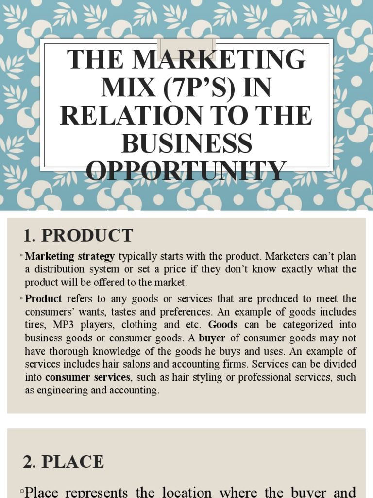 7 Ps MARKETING AND BRANDING | PDF | Retail | Marketing