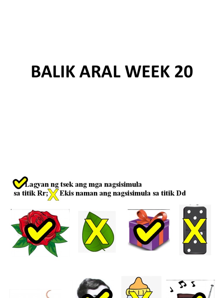 Balik Aral Week 20 | PDF