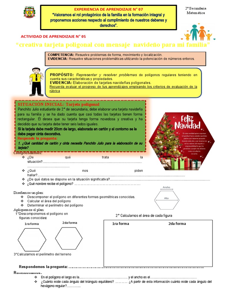 Ficha de Trabajo Ada 5-Eda 7 | PDF | Geometría | Heurístico