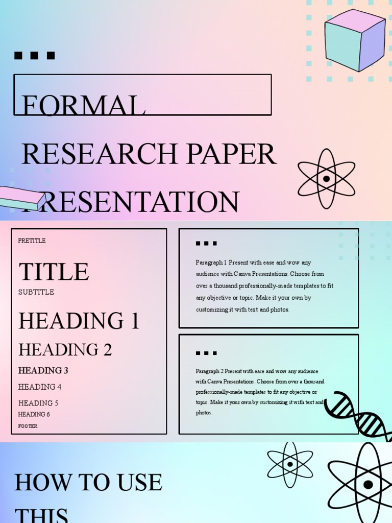 Pastel Multicolor Gradient Formal Research Paper Presentation ...