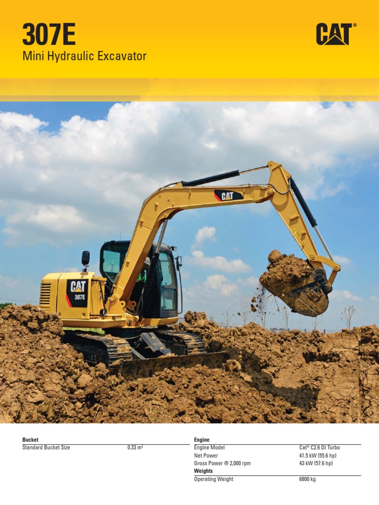 Cat 307 PDF | PDF | Engines | Horsepower