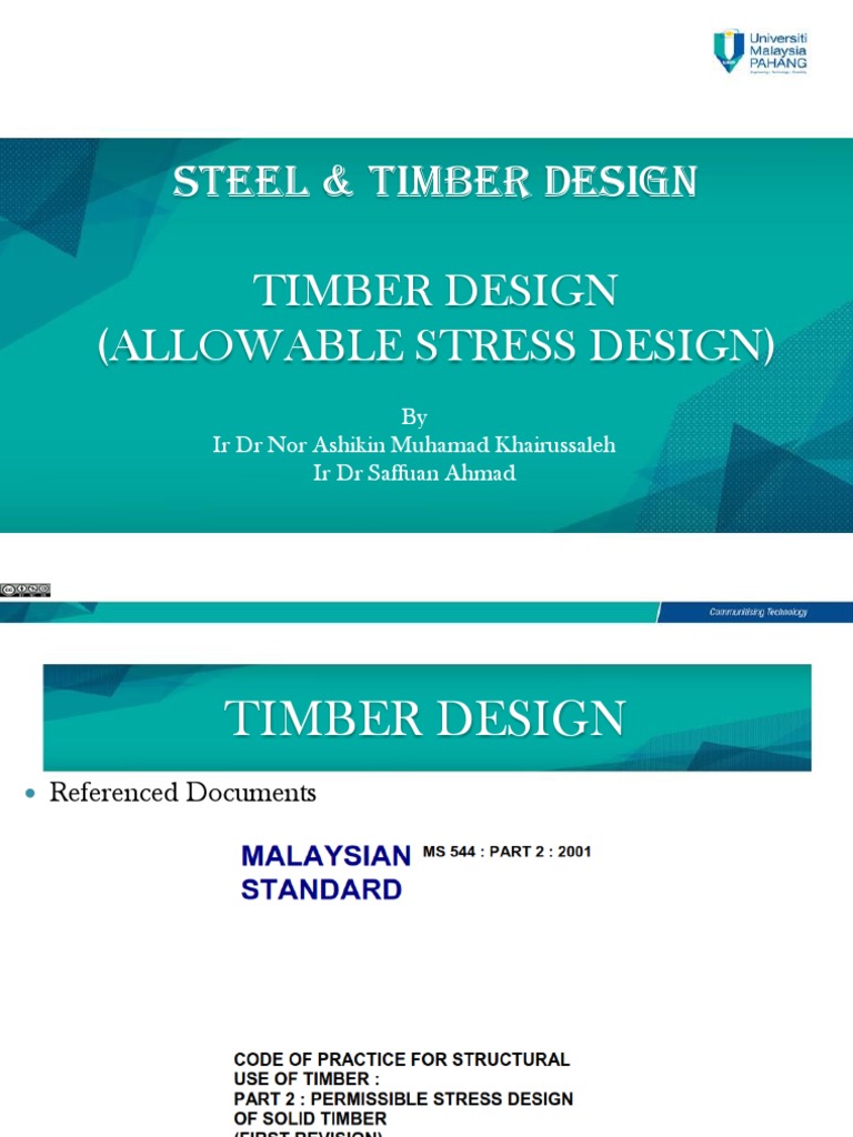 Timber Design ASD | PDF | Lumber | Strength Of Materials