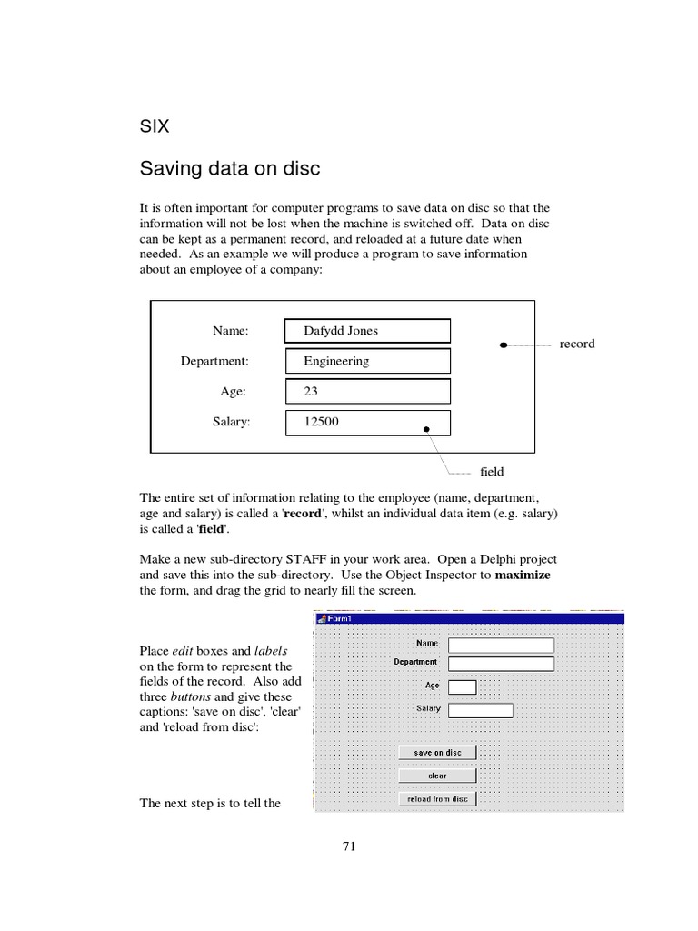 Saving Data On Disc | PDF | Button (Computing) | Computer File