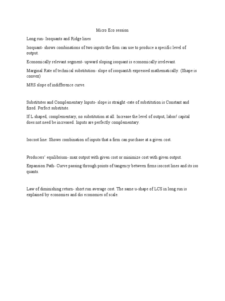 Micro Eco Session | PDF