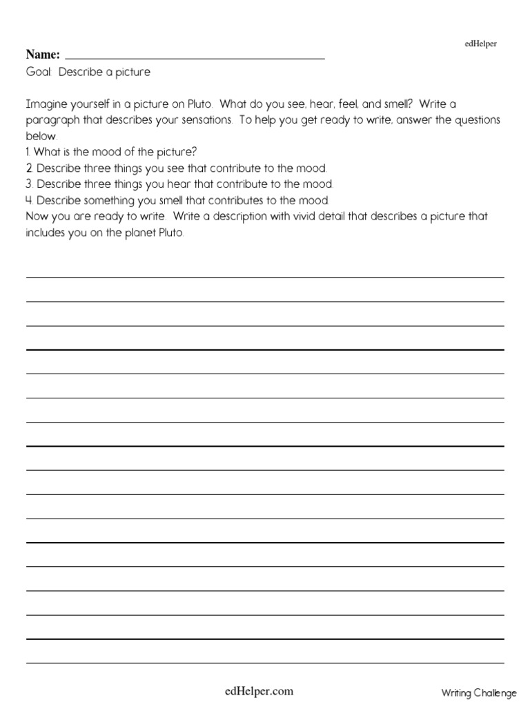 5th Grade Writing Prompts Worksheets | PDF