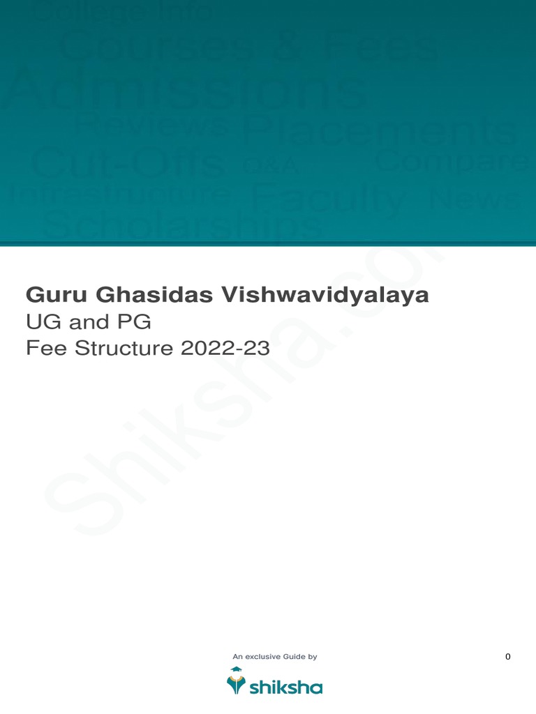 Guru_Ghasidas_Vishwavidyalaya | PDF