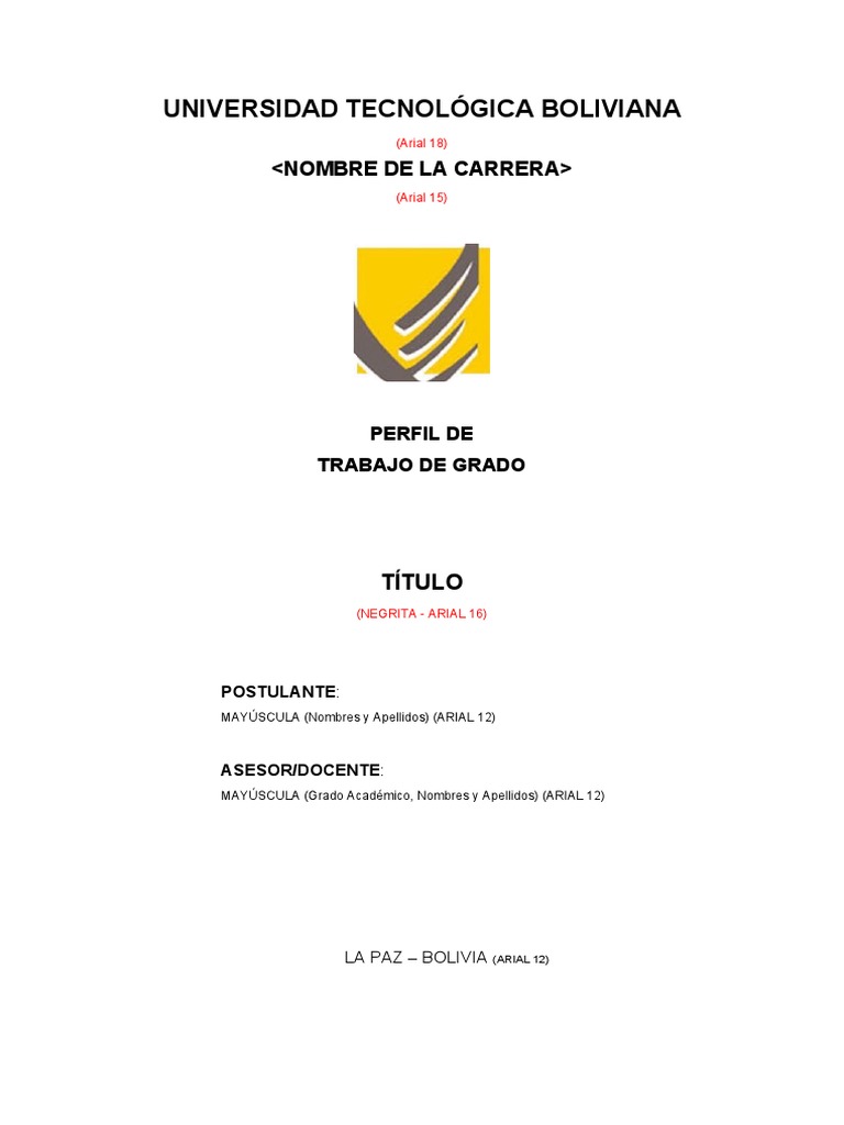 Formato de Perfil de Proyecto de Grado CONT | PDF | Escala Likert | Teoría