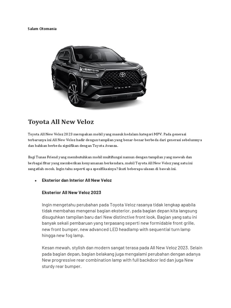 Veloz PDF | PDF