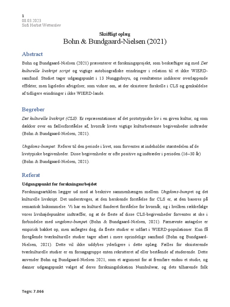 Bohn & Bundgaard-Nielsen, 2021 | PDF