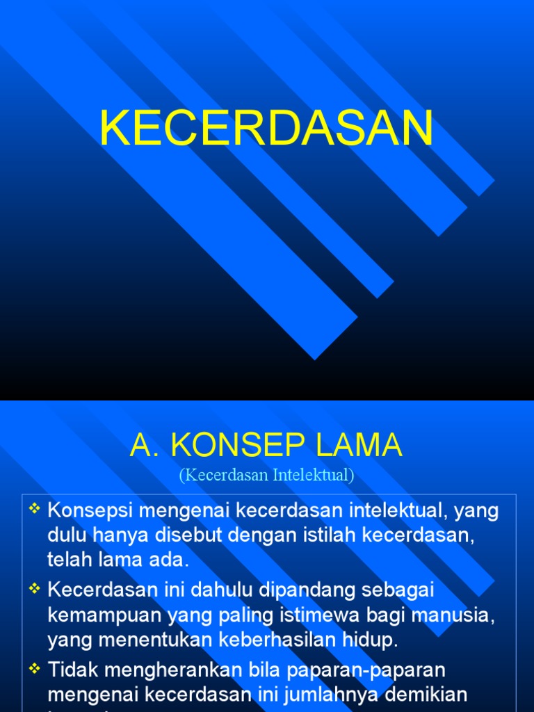 Kecerdasan Dan Kemampuan Kognitif Angga | PDF