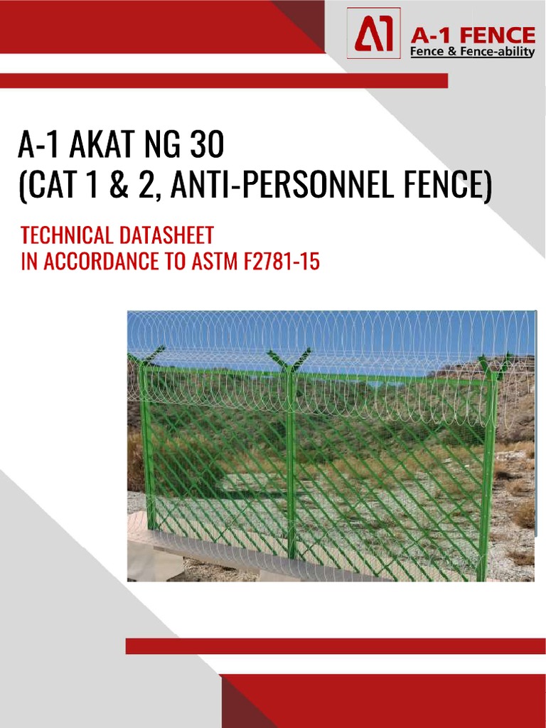 AKAT NG-30 HCIS 2017 CAT-2 RWM Fence Technical Submittal | Download ...