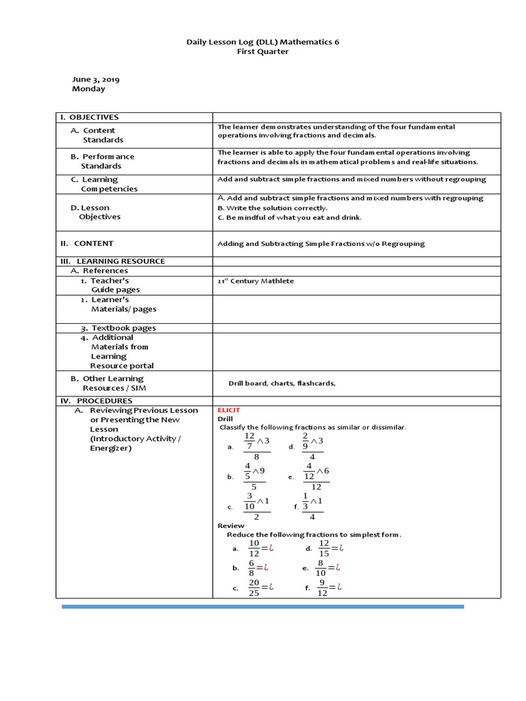 Add Subtract Simple Fraction | PDF | Learning | Cognitive Science