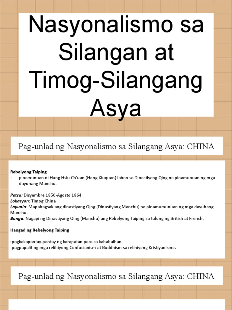 Nasyonalismo Sa Silangan at Timog-Silangang Asya | PDF