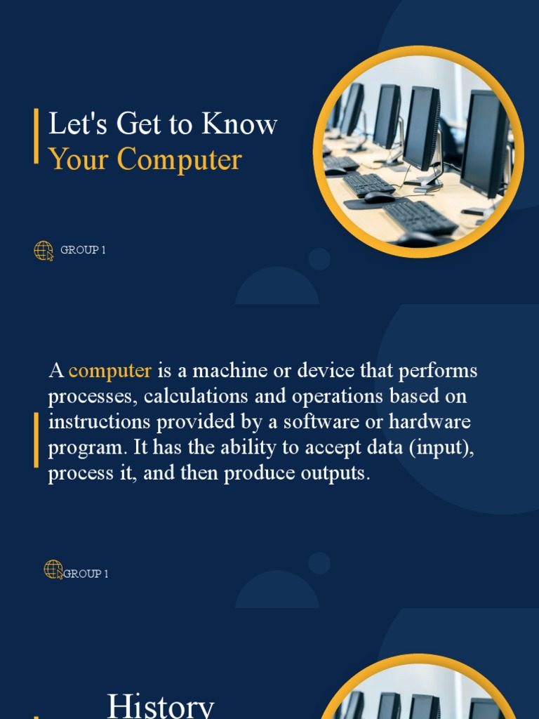 History of Computer - Group 1 - ICT REPORTING | PDF | Computer Data ...