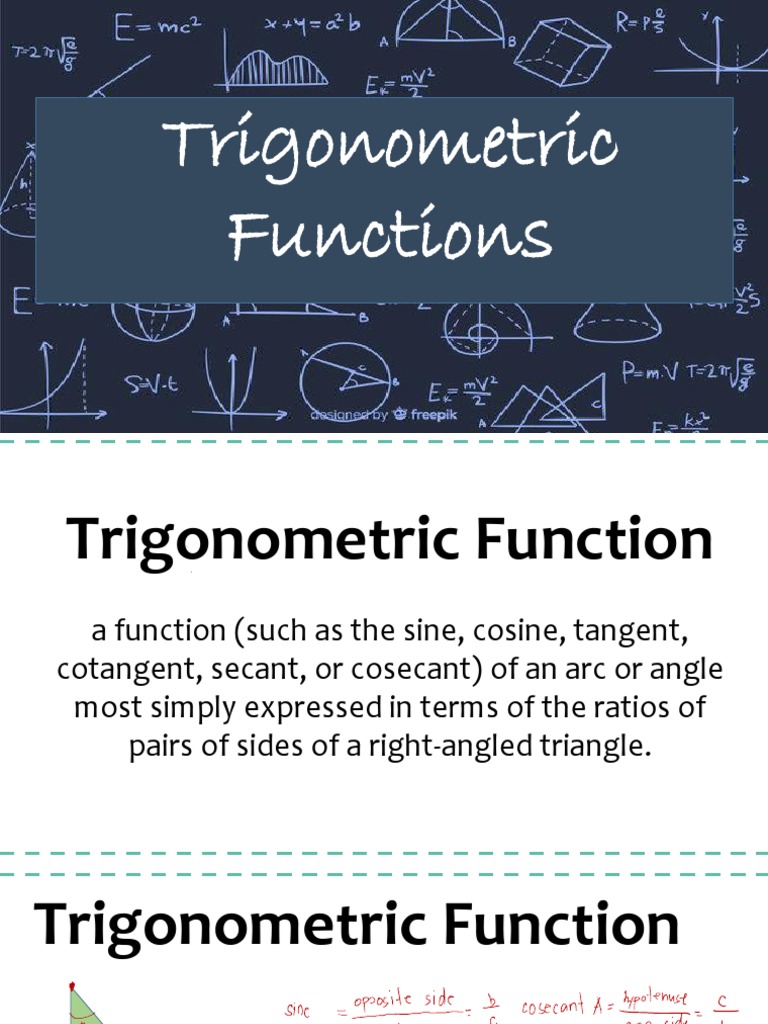 Introduction To Trigonometric Functions Pdf