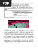 Badminton Sports Project | PDF | Racquet Sports | Athletic Sports