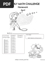 Sixth Grade Math and Critical Thinking Worksheets PDF | PDF