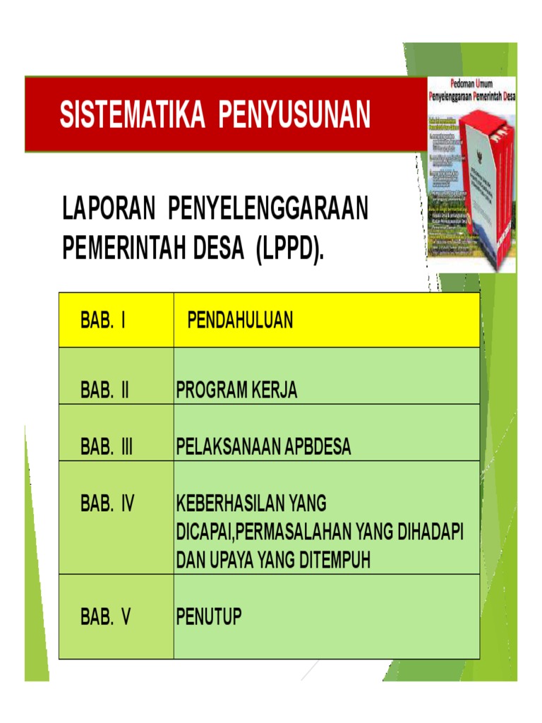 Sistematika LPPD Dan Laporan BPD | PDF