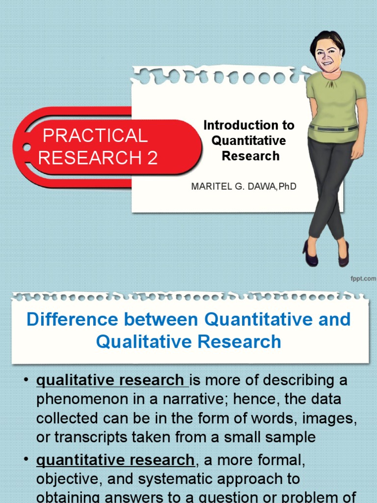 Introduction to Quantitative Research | PDF | Quantitative Research ...