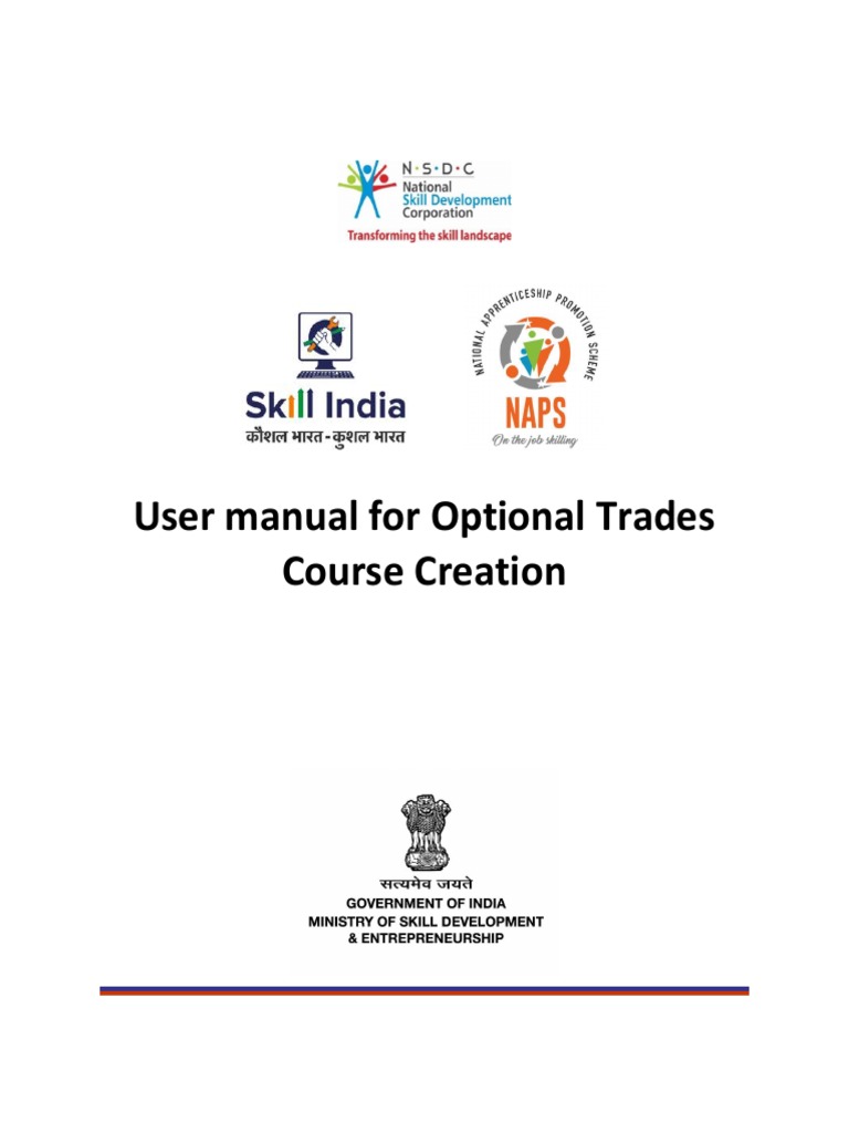Optional Trades Course Creation Guide | PDF | Apprenticeship ...