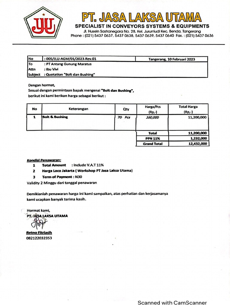 Rev Quotation Bushing | PDF