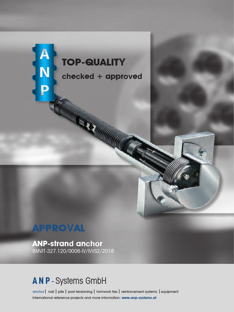 ANP Strand Anchor PDF | PDF | Prestressed Concrete | Pipe (Fluid ...