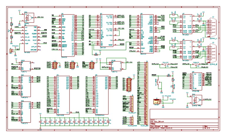 Easy - Z80 Schematic 1.1 PDF | PDF