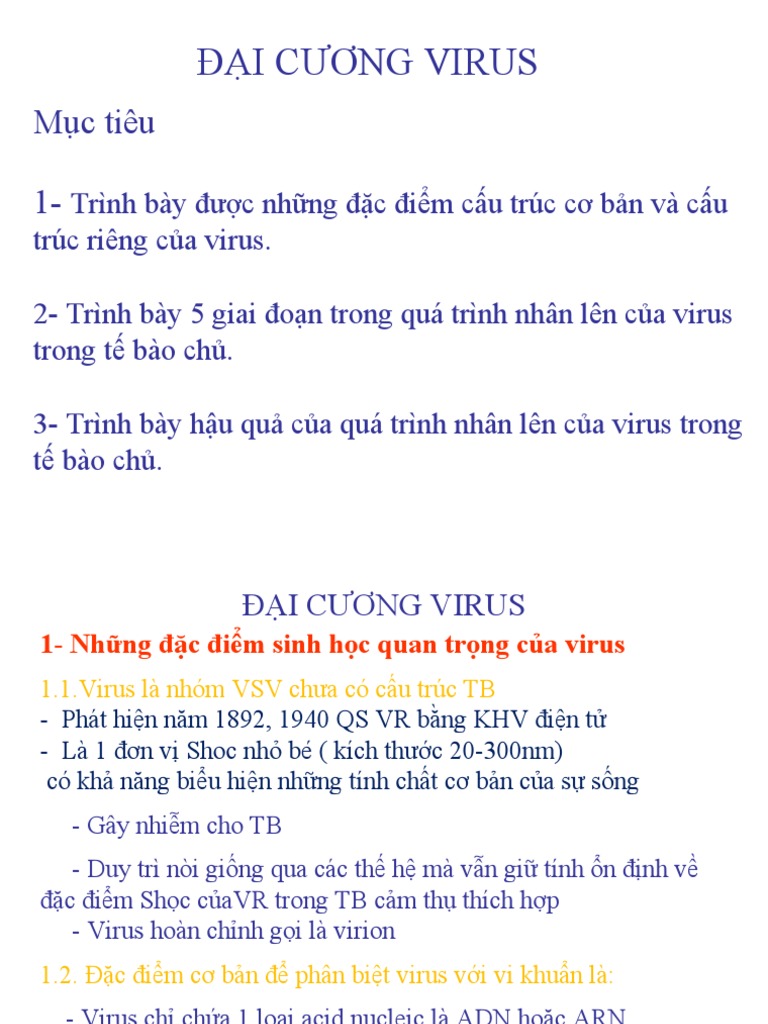 Đ I Cương Virus SV | PDF
