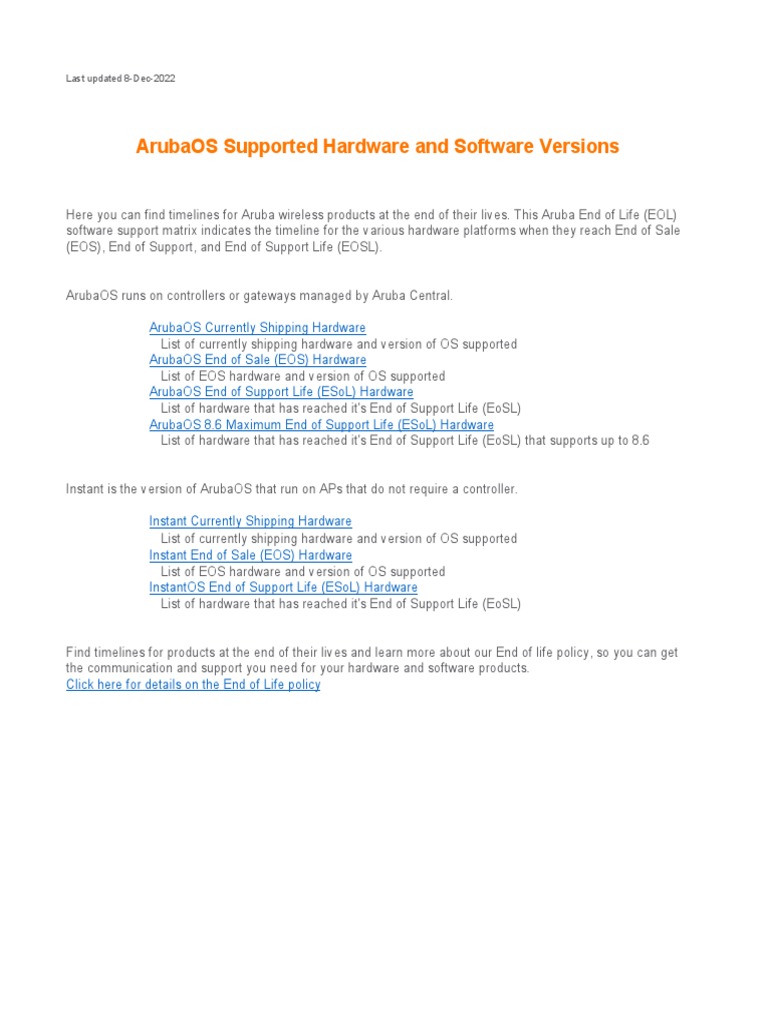 Matrix - WLAN Platforms Software Support Matrix PDF | PDF | Software | Systems Engineering