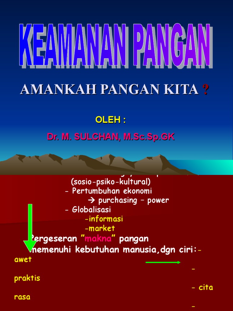Kemanan Pangan | PDF