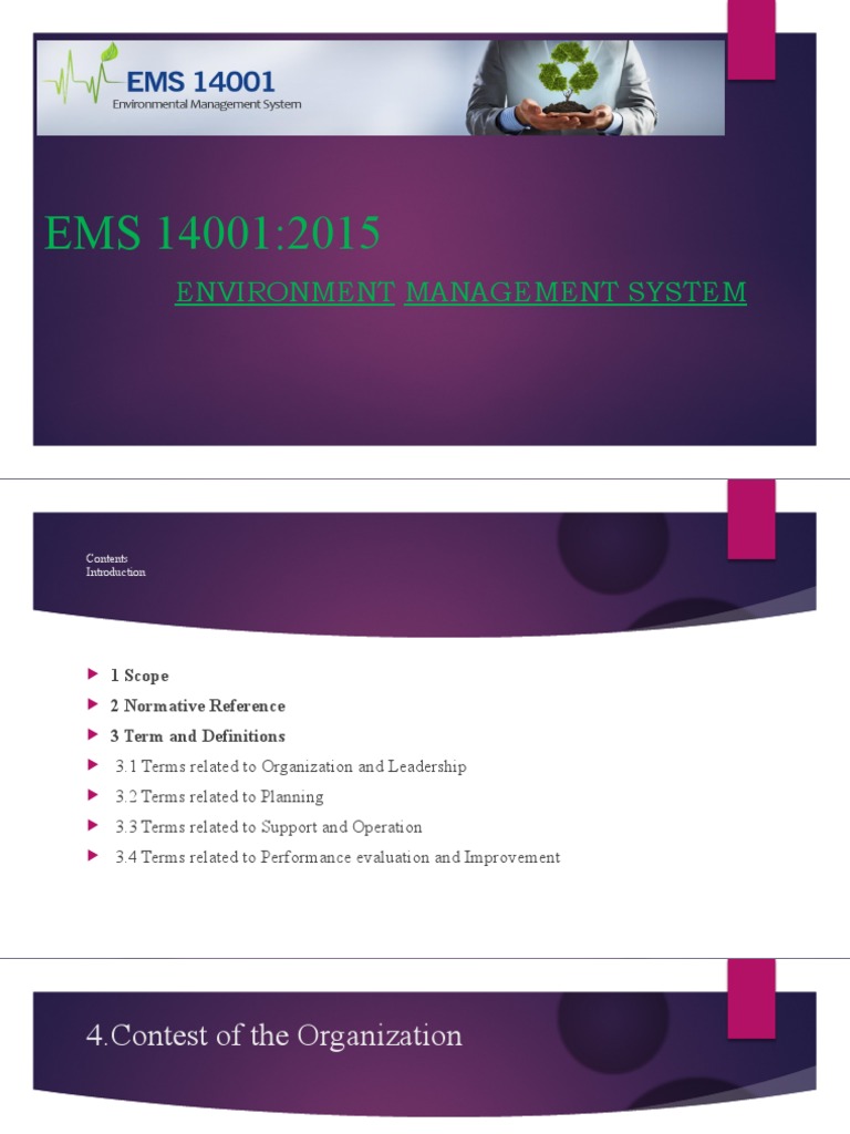 EMS Standard Clause PPT - On 28.11.22 | PDF | Business