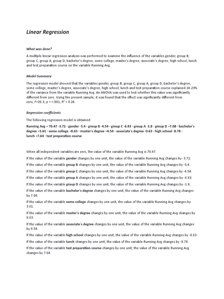 Analysis Pdf P Value Regression Analysis