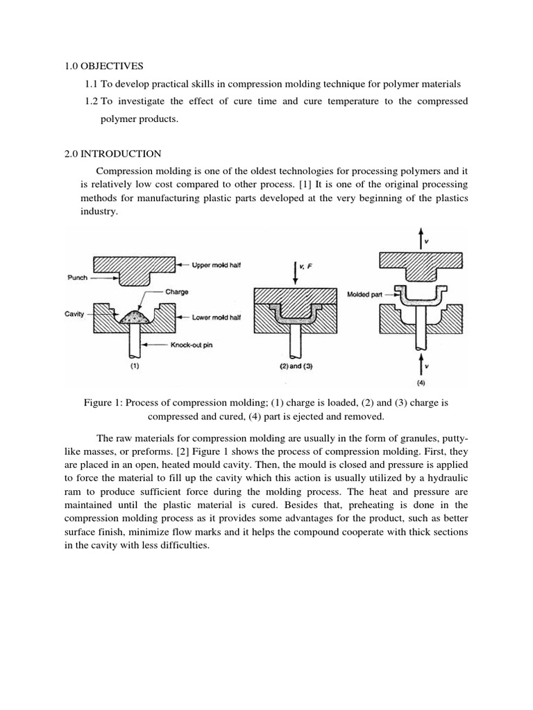 Experiment 1 - Compression Molding | PDF | Composite Material ...