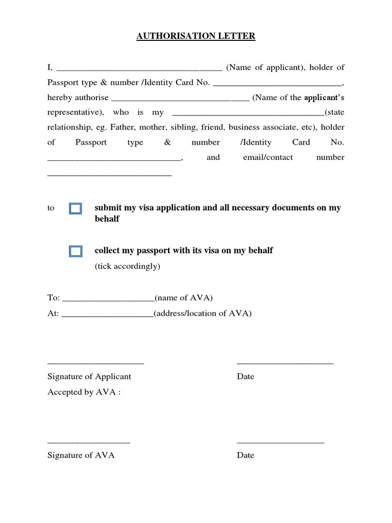 Authorisation Letter Mar 2022 PDF | PDF