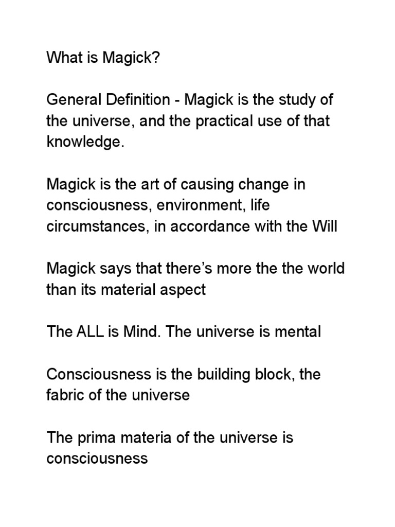 What is Magick? Understanding the Study and Practical Application of ...